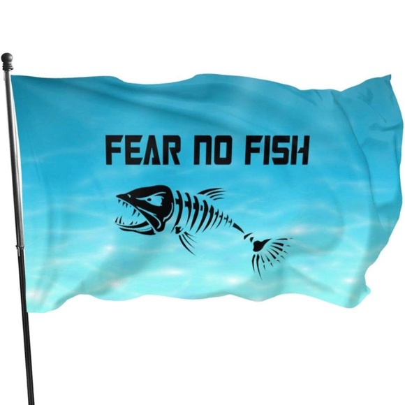 Accents | Fear No Fish Flag 3x5 | Poshmark